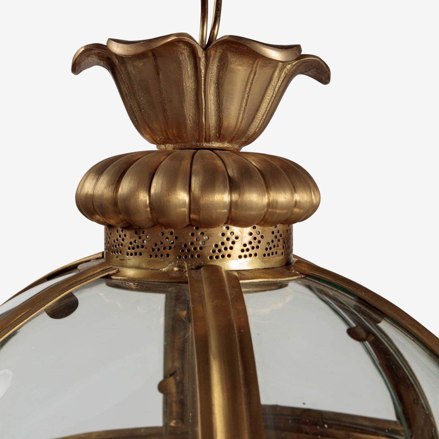 Medium Brass Hampstead Lantern - globe lantern