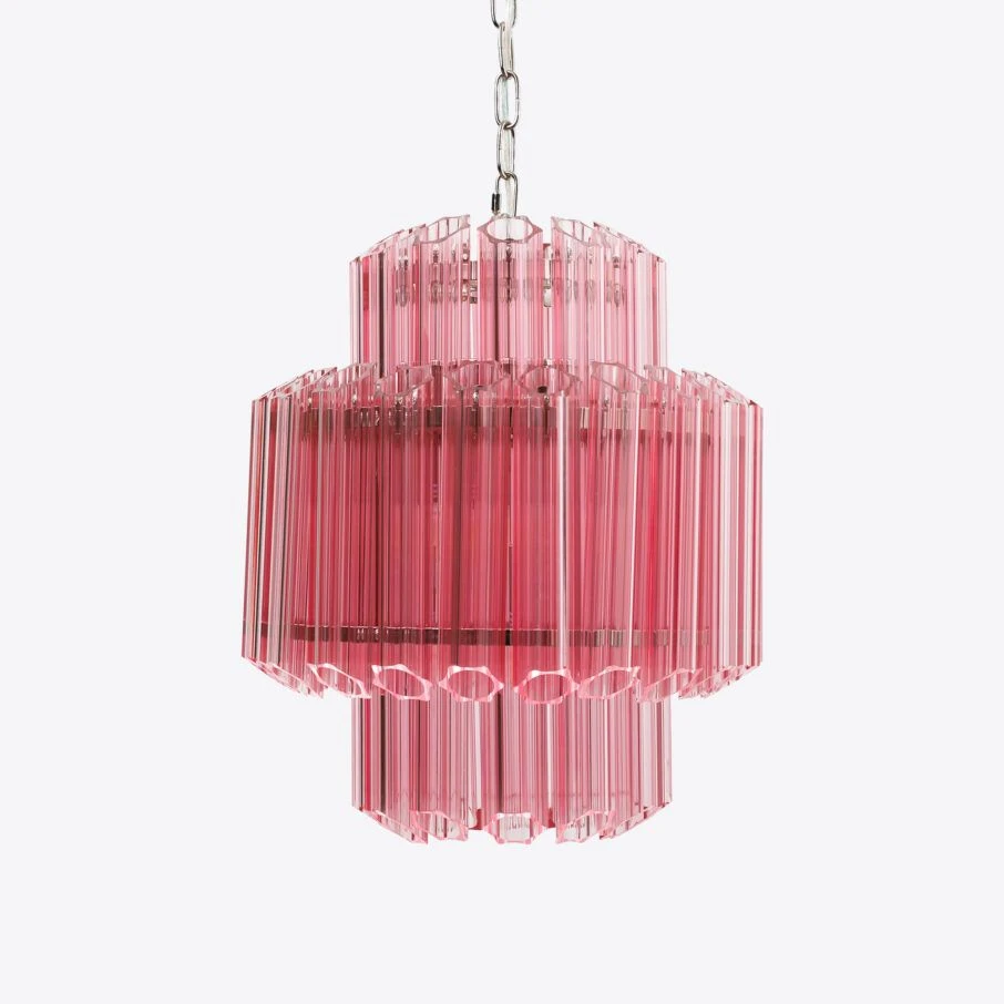 Pink Palermo Wall Light - a 70's inspired glass wall light