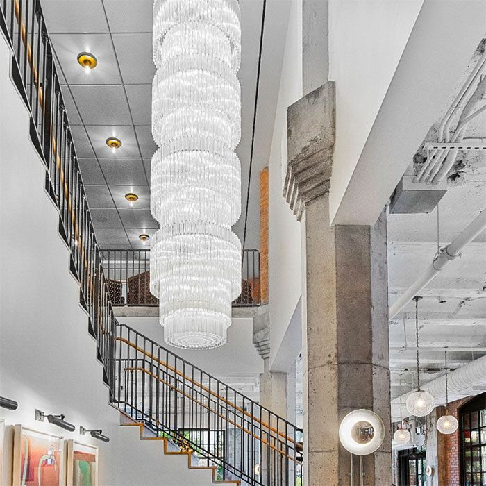 Soho Works Manhattan - A bespoke Murano Glass chandelier