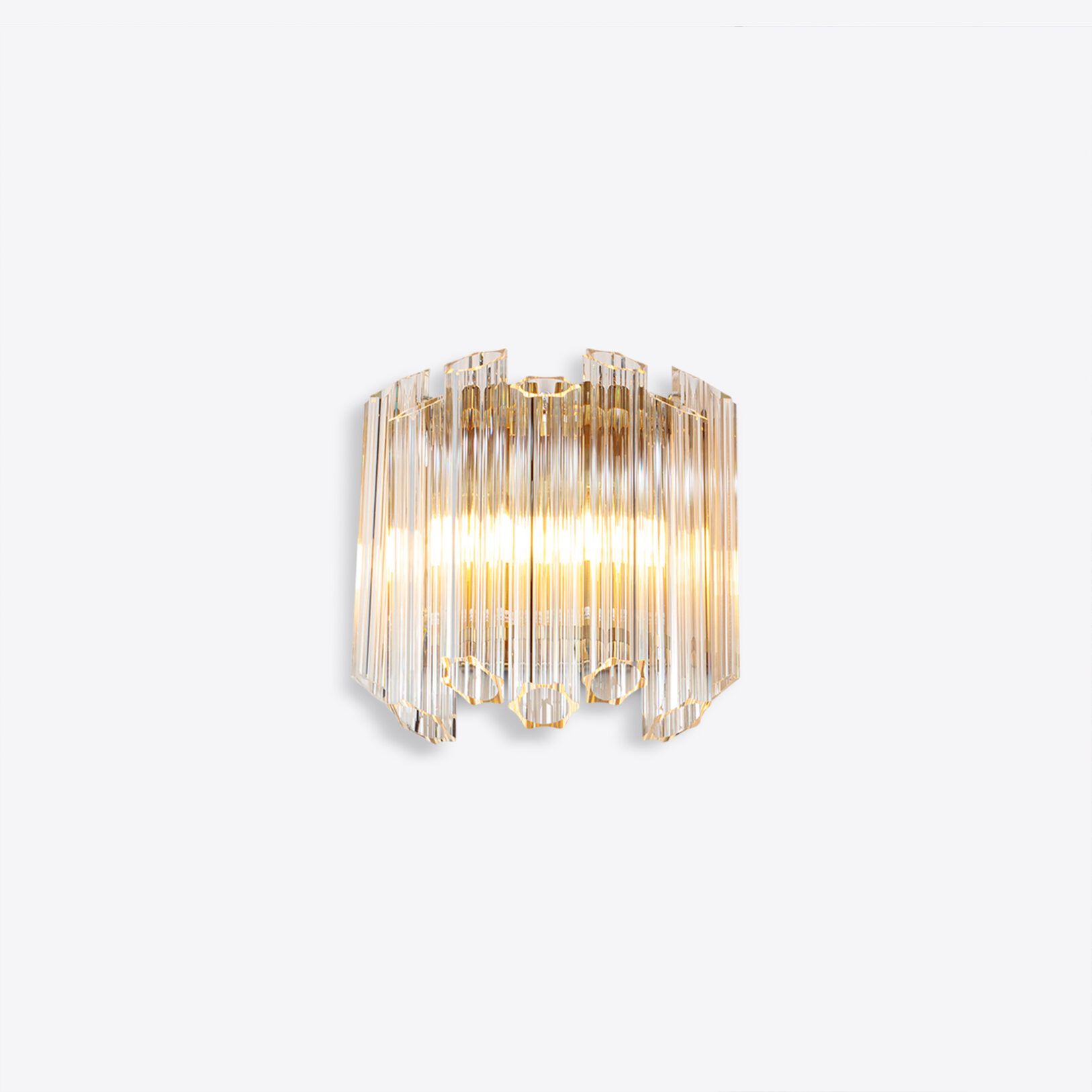 Clear Palermo Wall Light: Vintage Elegance for Your Home