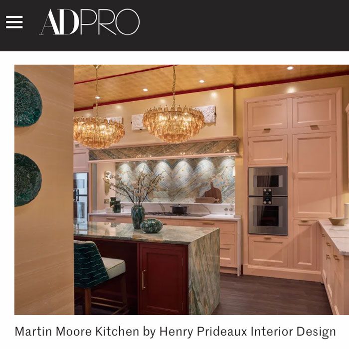 ADPro: Kitchen Chandeliers by Henry Prideaux Interior Design