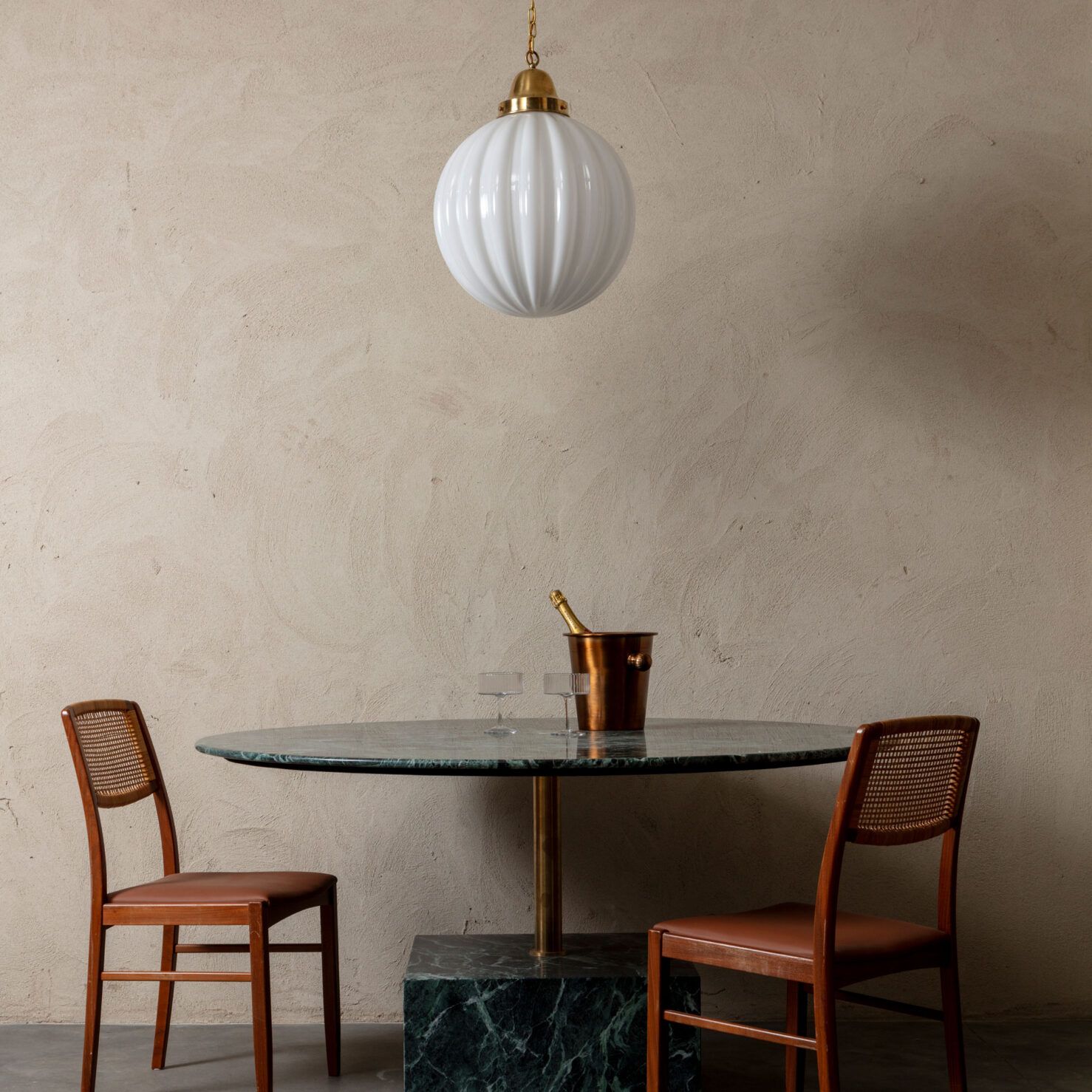 Pumpkin Pendant - Three Sizes - mid-century style lighting