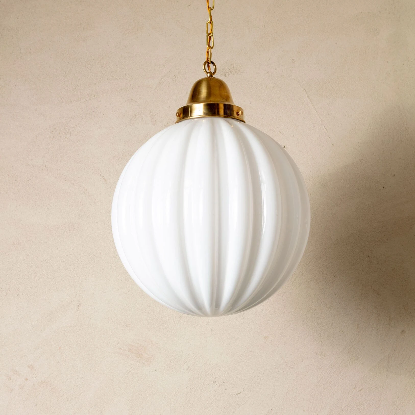 Pumpkin Pendant - Three Sizes - mid-century style lighting