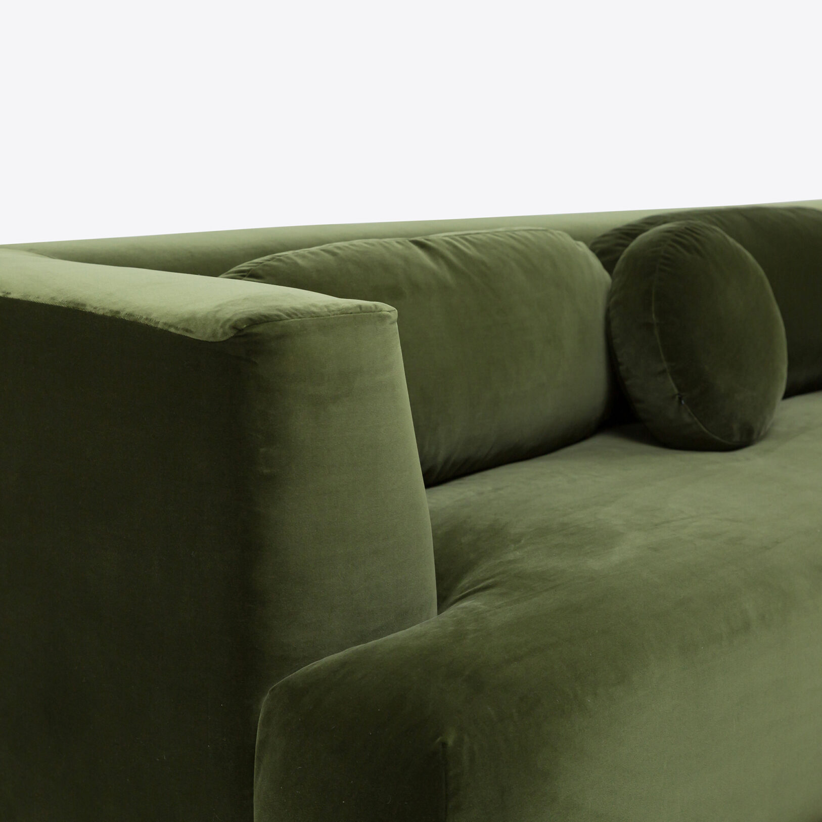Juliet Three Seater Velvet Sofa - Glamorous Mid-Century Sofa