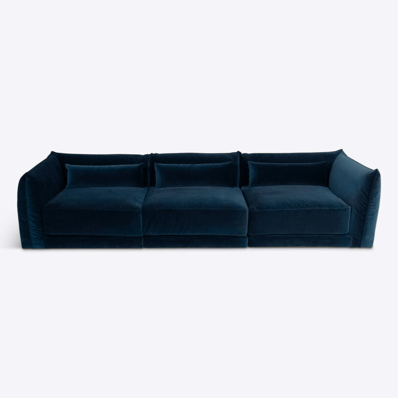 Royal Blue Milano Sectional Sofa - a 70s inspired sofa