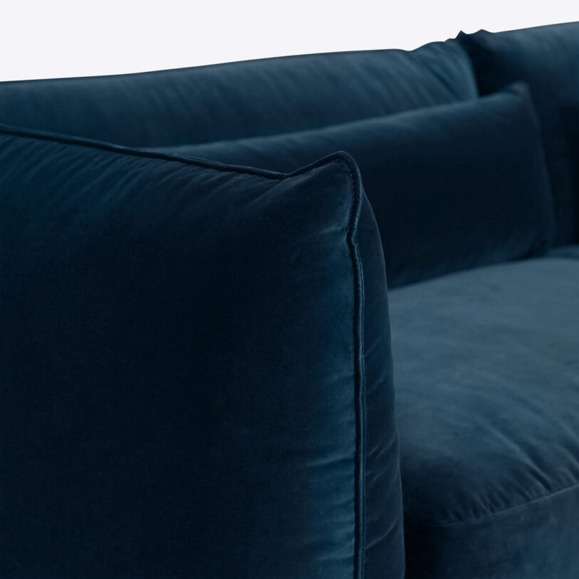 Royal Blue Milano Sectional Sofa - a 70s inspired sofa