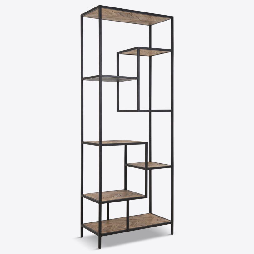 York Natural Oak Étagère - open shelving for living rooms