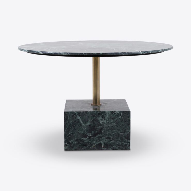 Phoenix Marble Dining Table 120cm - round dining table green marble