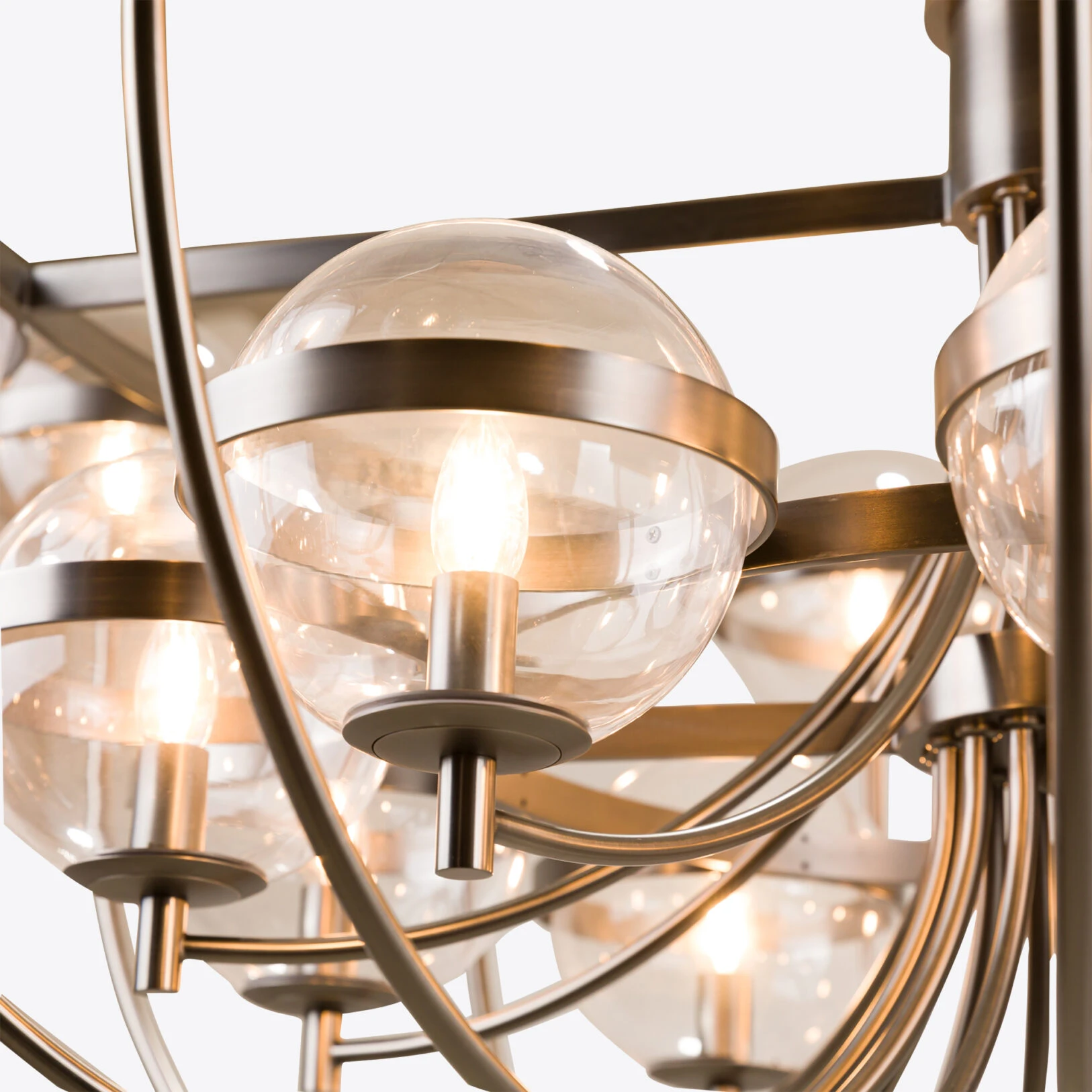 Custom Cross Chandelier - Blackened Nickel Finish
