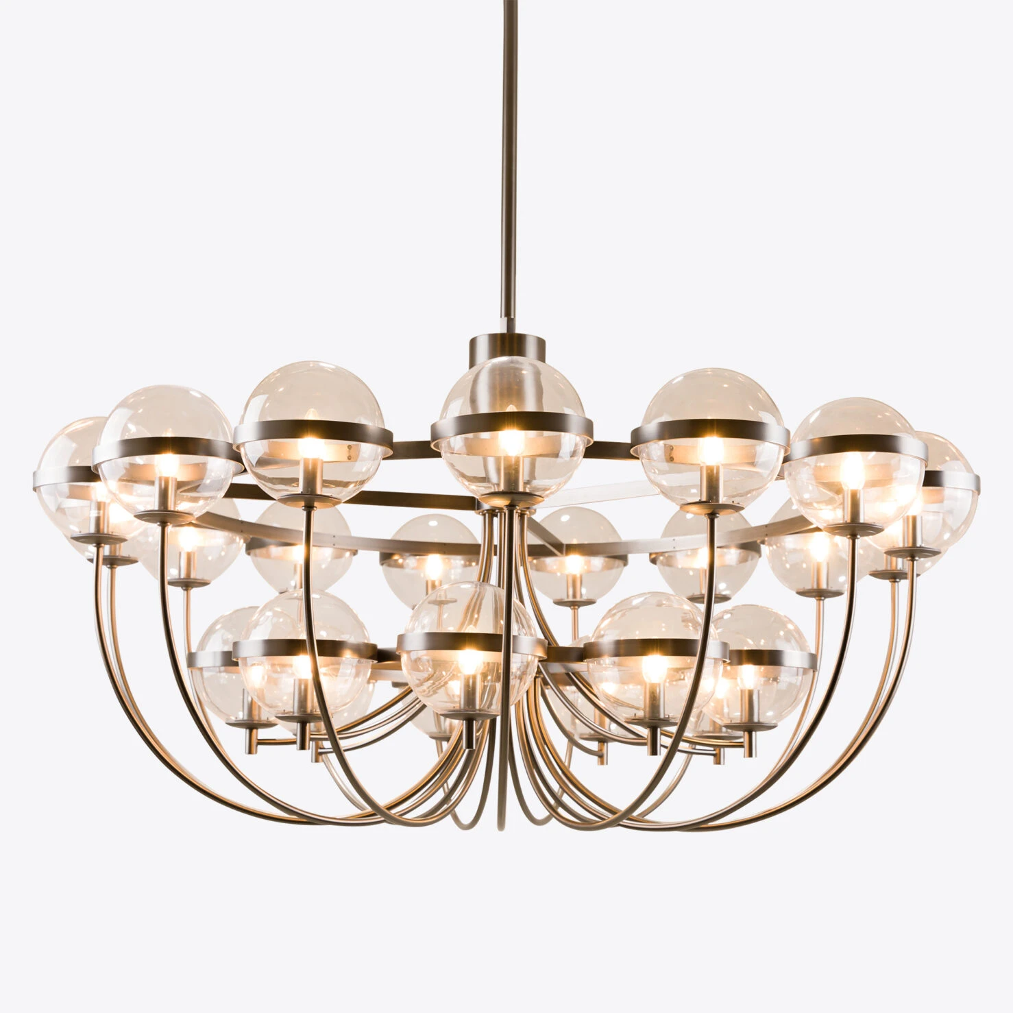 Custom Cross Chandelier - Blackened Nickel Finish