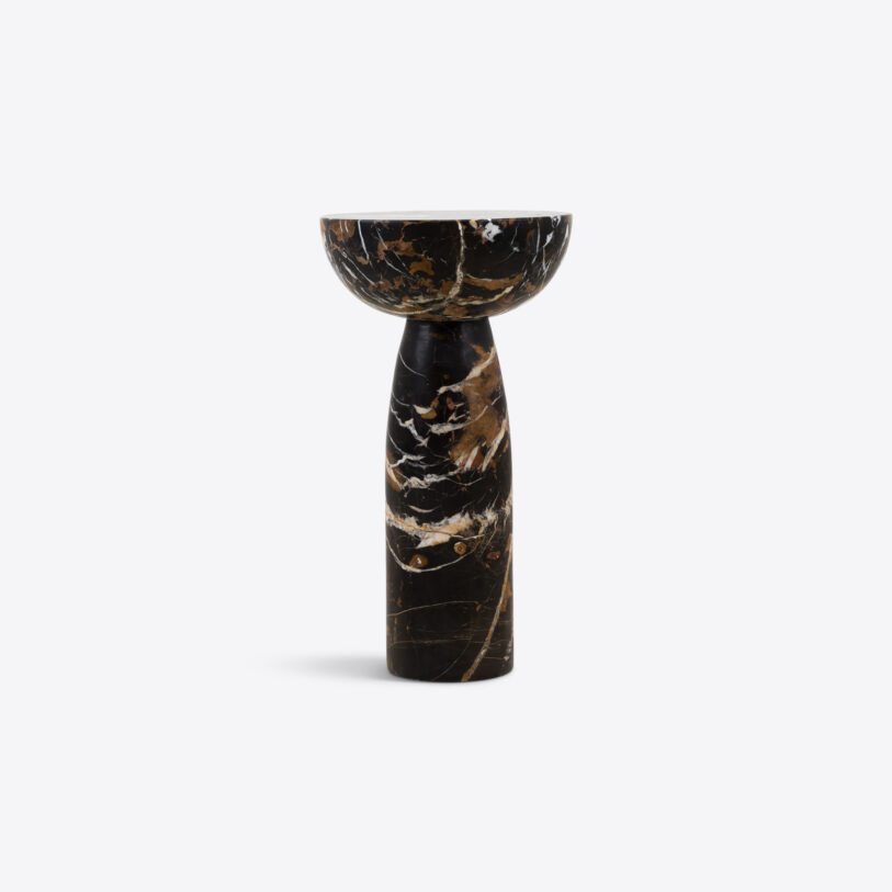 Inka Marble Side Tables - Pure White Lines