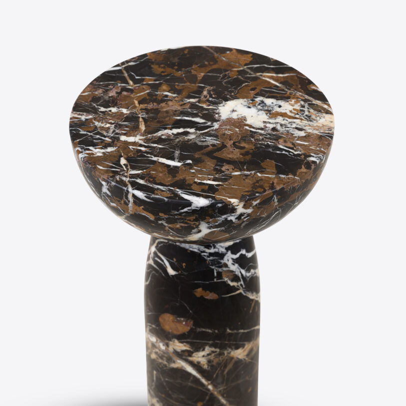 Inka Marble Side Tables - Pure White Lines