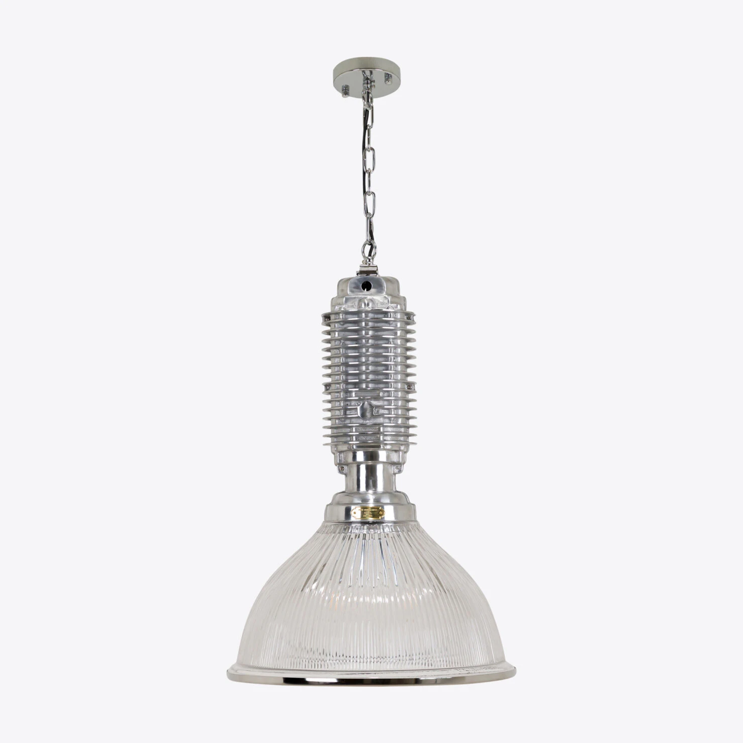 Cosmo Industrial Pendant - Pure White Lines
