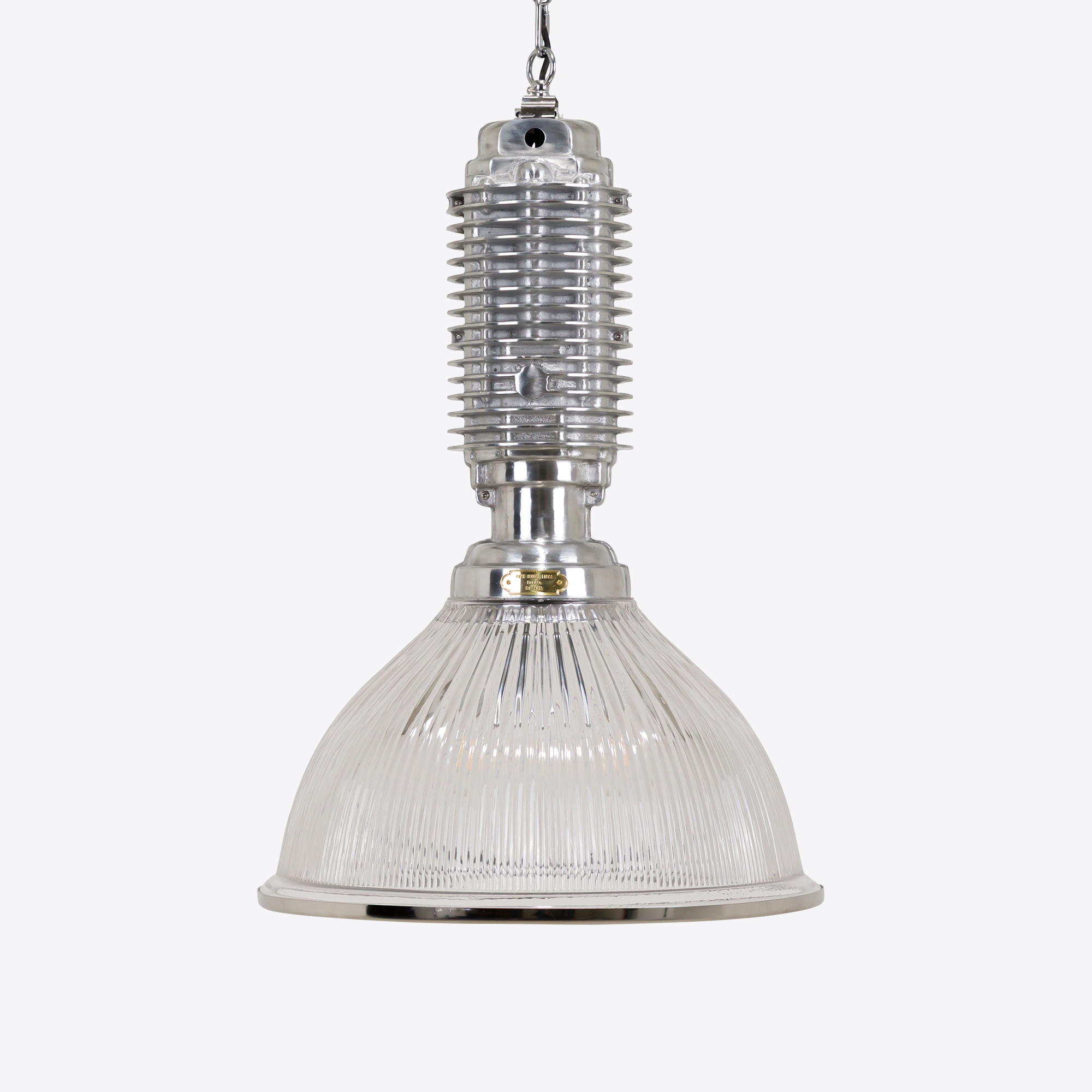 Cosmo Industrial Pendant - Pure White Lines